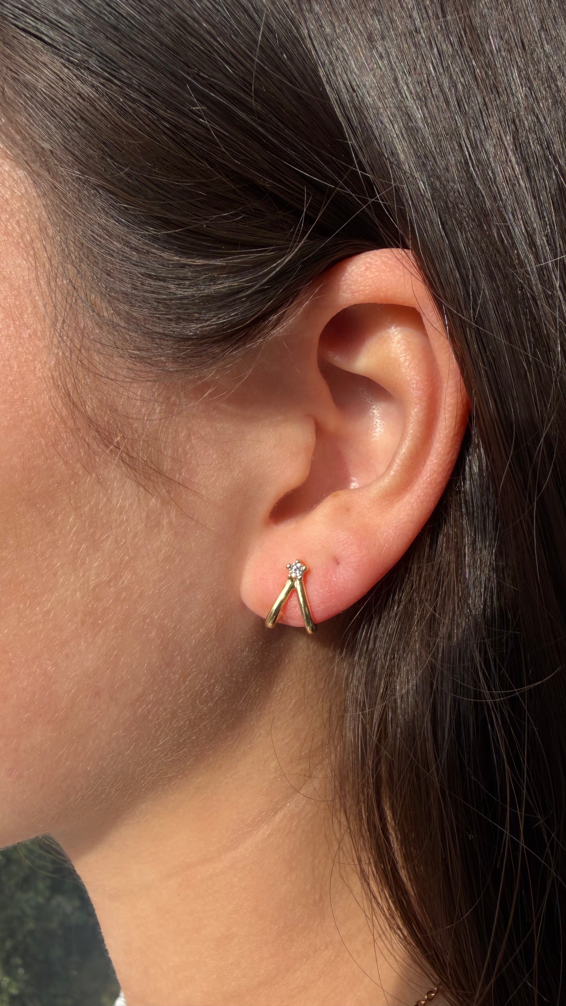 LUCKY ARC EARRINGS – KATIE DIAMOND JEWELRY