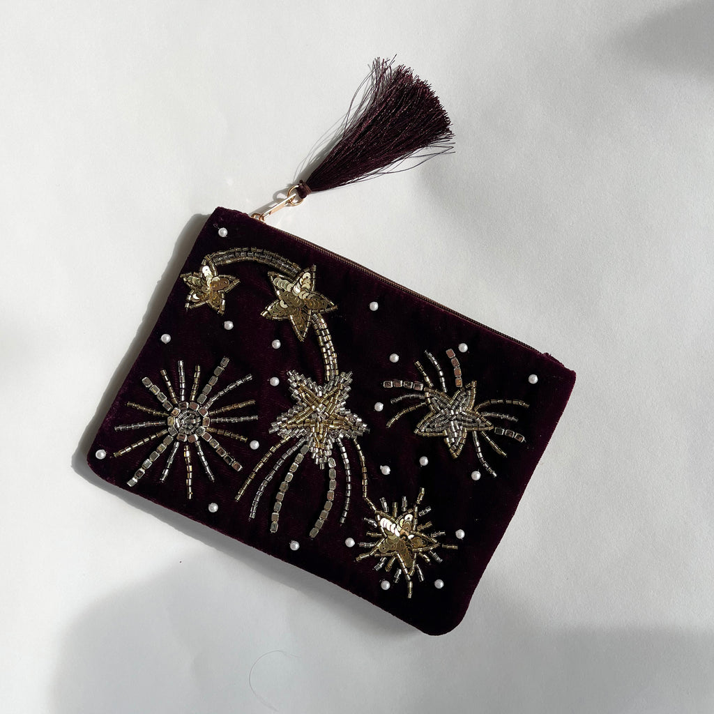 SHOOTING STAR VELVET POUCH