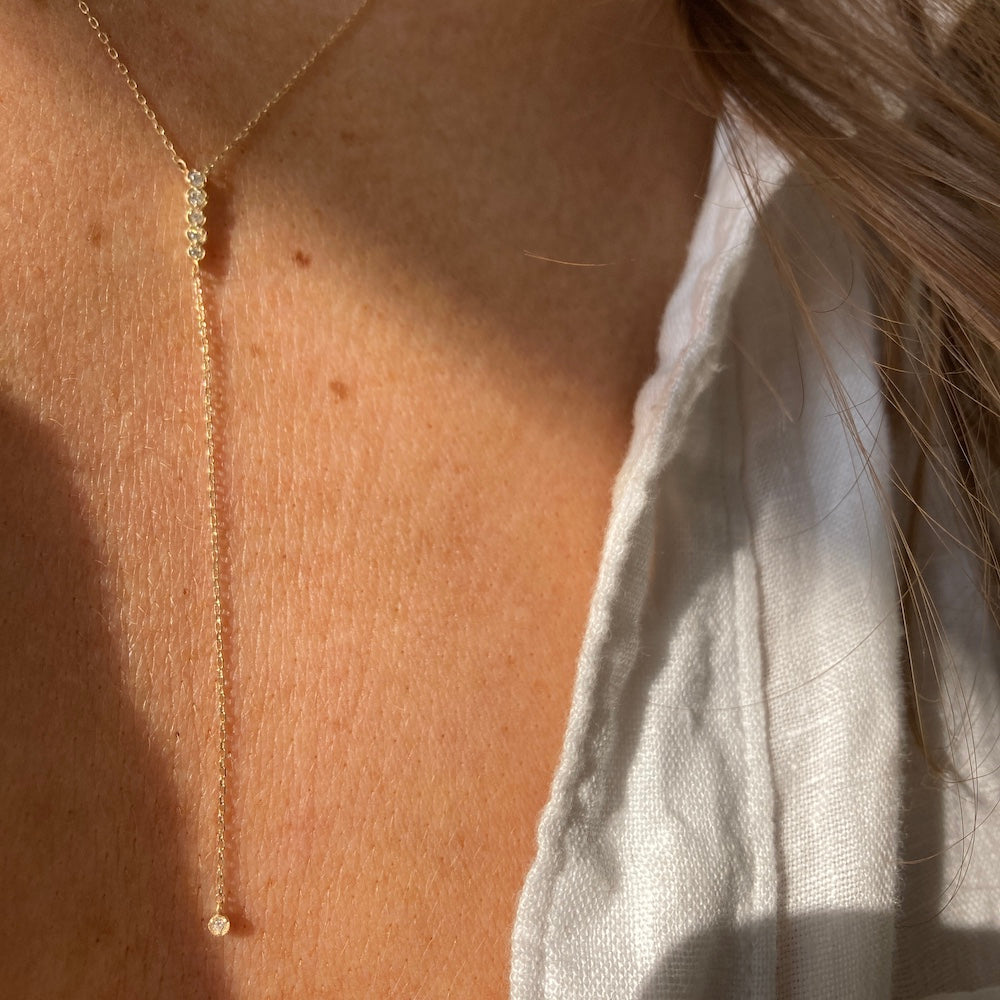 LARIAT DIAMOND NECKLACE