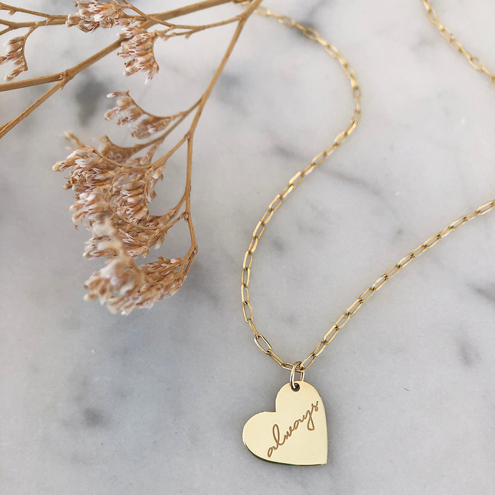 HEART OF GOLD ENGRAVABLE CHARM